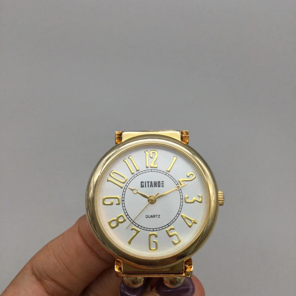 Gitano | Accessories | Gitano Watch Womens 35mm Gold Tone Multicolor ...